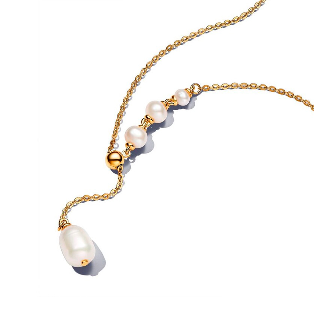 Ожерелье PANDORA Organic with Pearls / 363259C01-65 купить в Минске ...